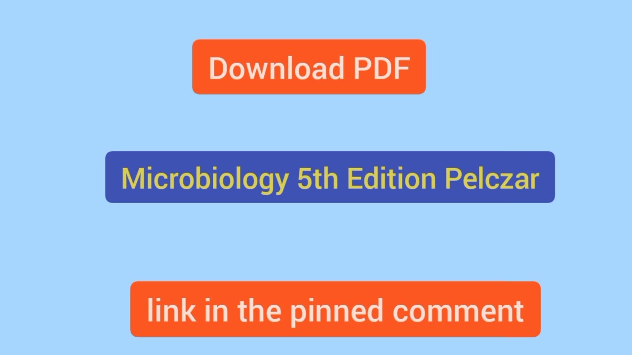 Microbiology 5th Edition Pelczar PDF book