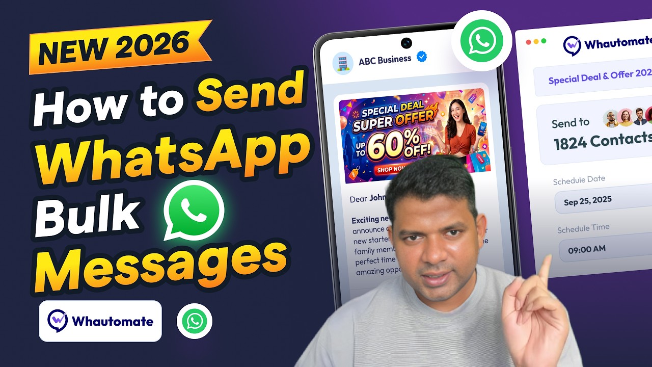 How to Send WhatsApp Bulk Messages (2026) | Whautomate Broadcast Guide