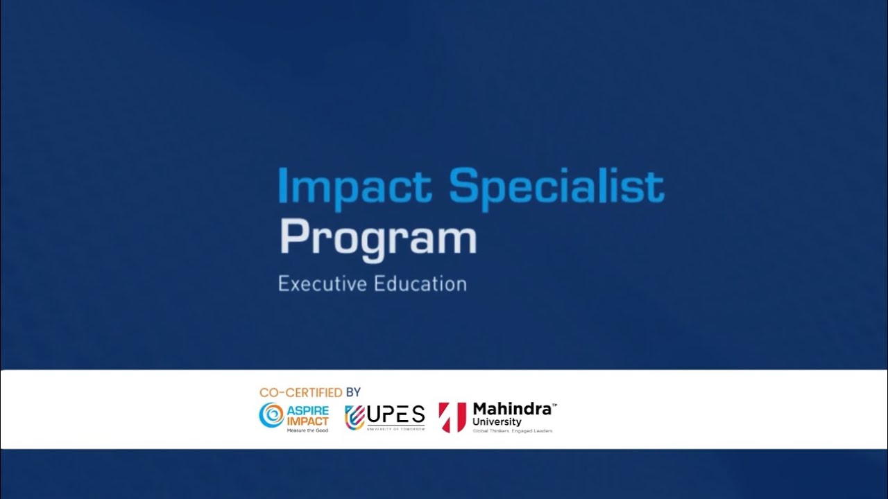 Impact Specialist Program | Aspire Impact