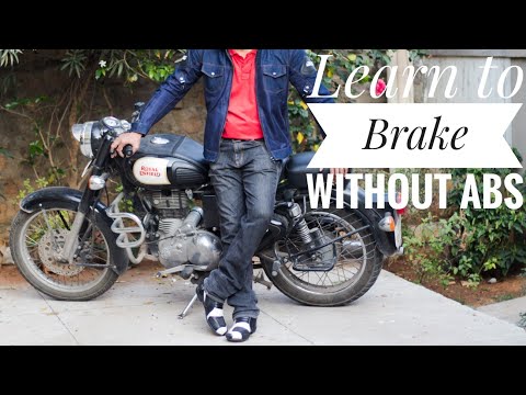 Without ABS, Learn to Brake Safely on Motorcycles.