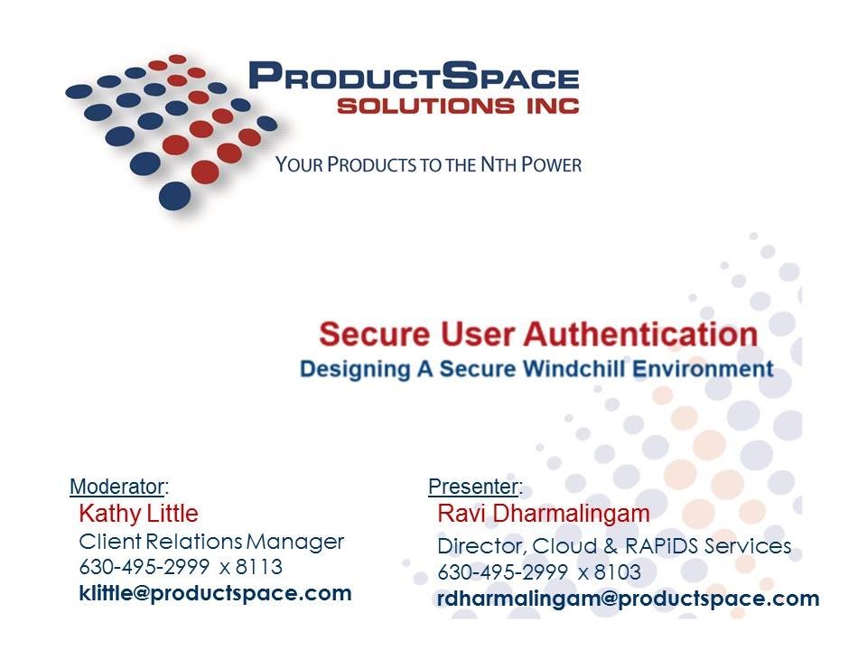 QuickBytes-Designing a Secure User Authentication Framework for Windchill-11/15/13