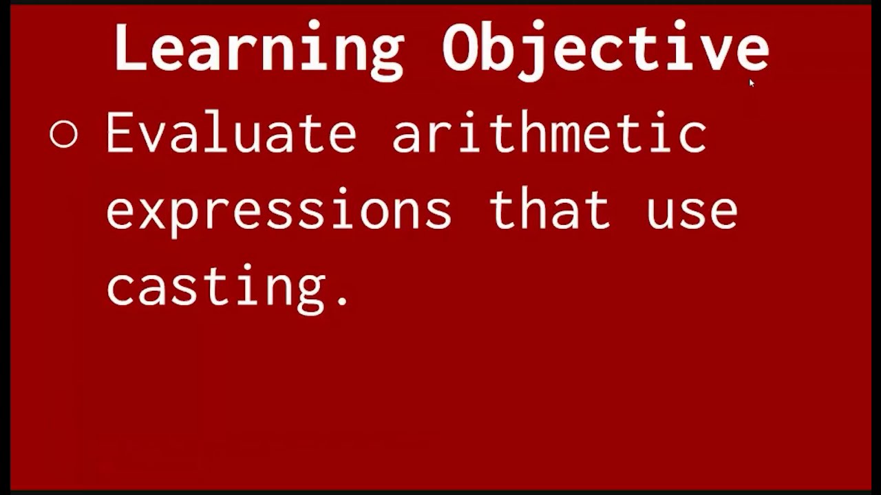 Type Casting in Java - AP Computer Science A