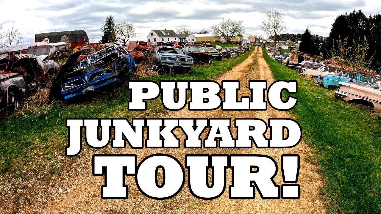 MASSIVE Classic Car Junkyard Tour! PUBLIC Salvage Yard in Wisconsin! (Elmers Auto Salvage)