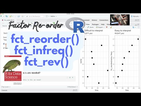 #R | Re-Ordering Factors: fct_reorder(), fct_infreq(), fct_rev() | #tidyverse #RforDataScience