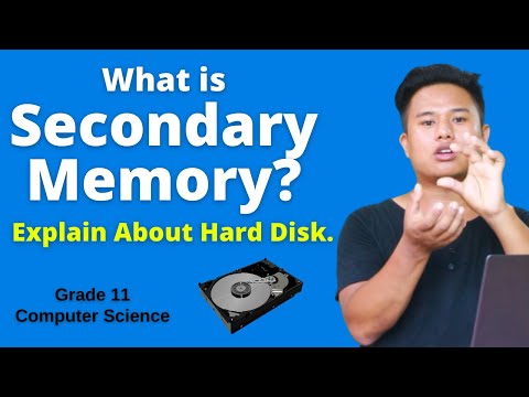 What is secondary memory? Explain about hard disk.