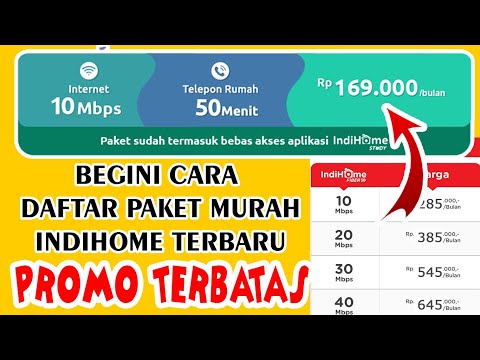 TERBARU ! PAKET MURAH INTERNET INDIHOME 2020 -Hanya Rp.169.000/bulan