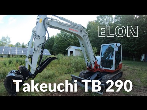 We got a new Takeuchi TB 290 excavator