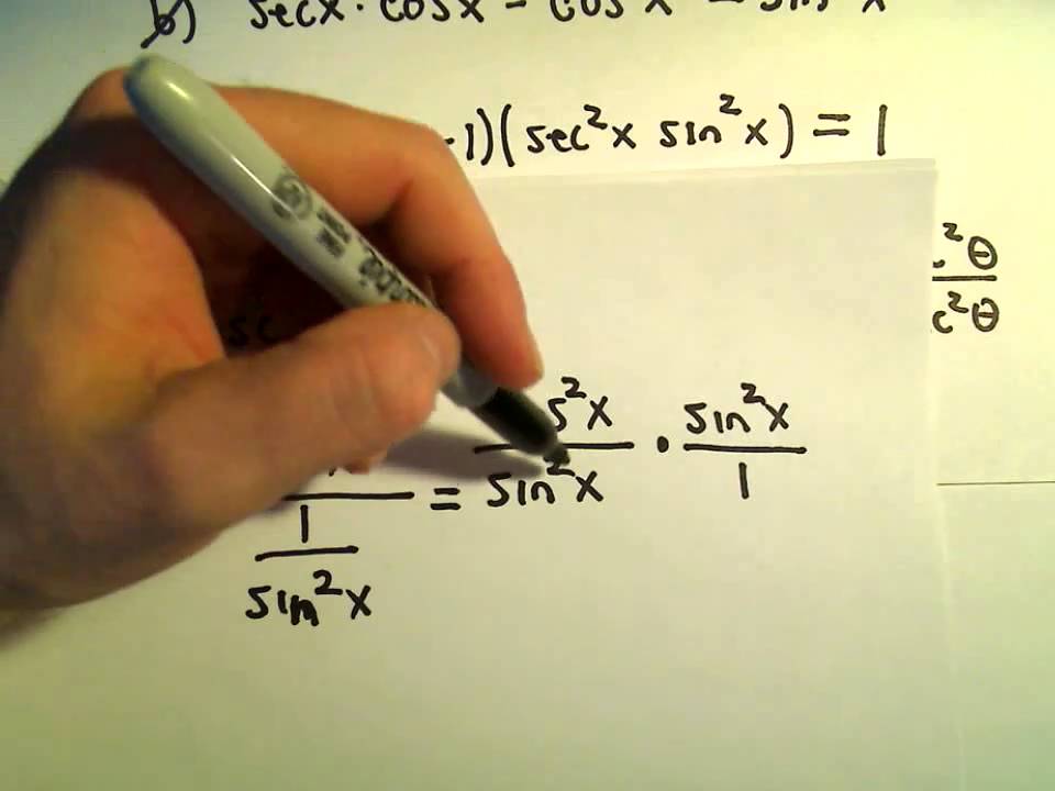 Simplifying Trigonometric Expressions Using Identities, Example 3