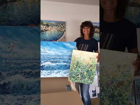 Sea and wildflower meadow oil paintings π¨ππΈ#seapainting #wildflowers #meadow #oilpaintings #arte