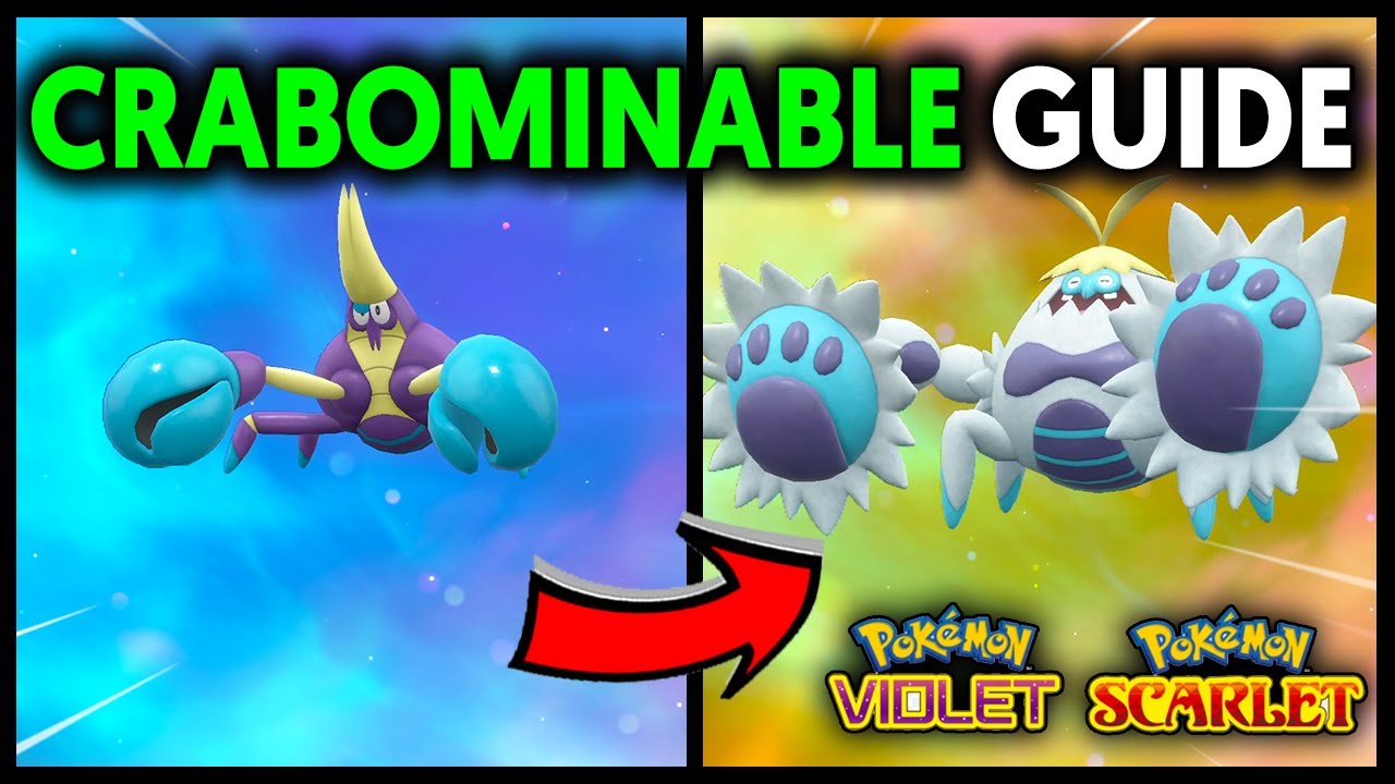 HOW TO EVOLVE CRABRAWLER INTO CRABOMINABLE ON POKEMON SCARLET AND VIOLET