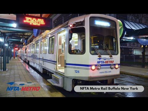 NFTA Metro Subway Train at Amherst Station #subway #metrorail #buffalo