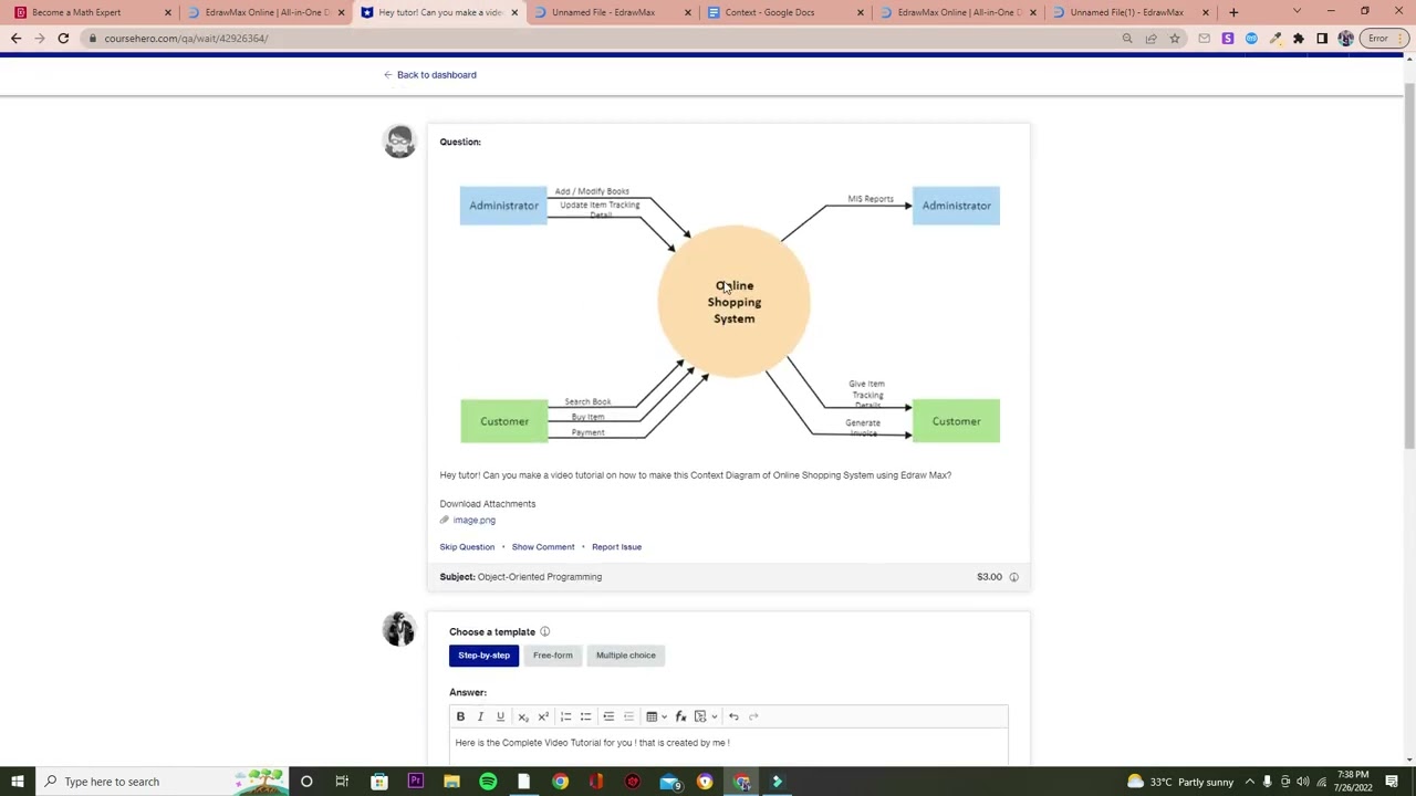 How to make this Context Diagram using Edraw Max | Video Tutorial