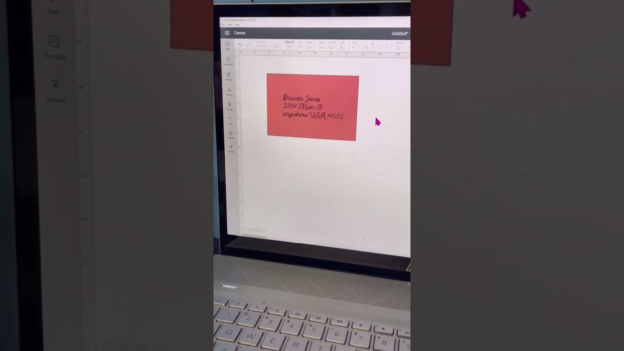 How to address envelopes using your cricut #cricut #cricutforbeginners #cricuttutorials