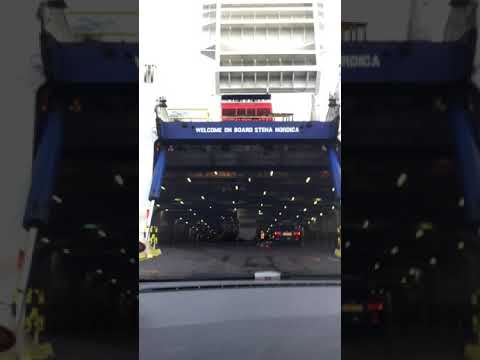 Driving on Stena Nordica in Rosslare Ireland