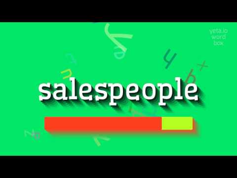 SALESPEOPLE - HOW TO PRONOUNCE IT?