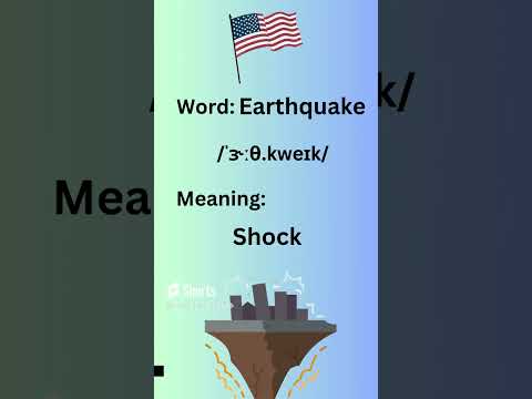 How to Pronounce Earthquake in American Accent #learnenglish #learning