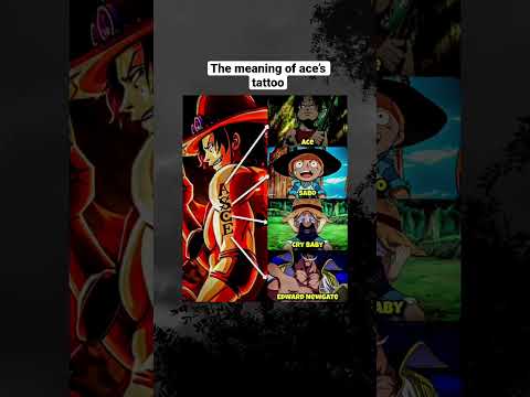 The meaning of aces tattoo | #anime #onepiece #shorts