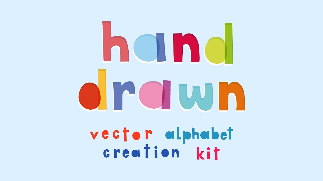 vector alphabet creation kit
