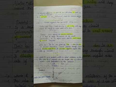 electricity best notes class 10 ????????????