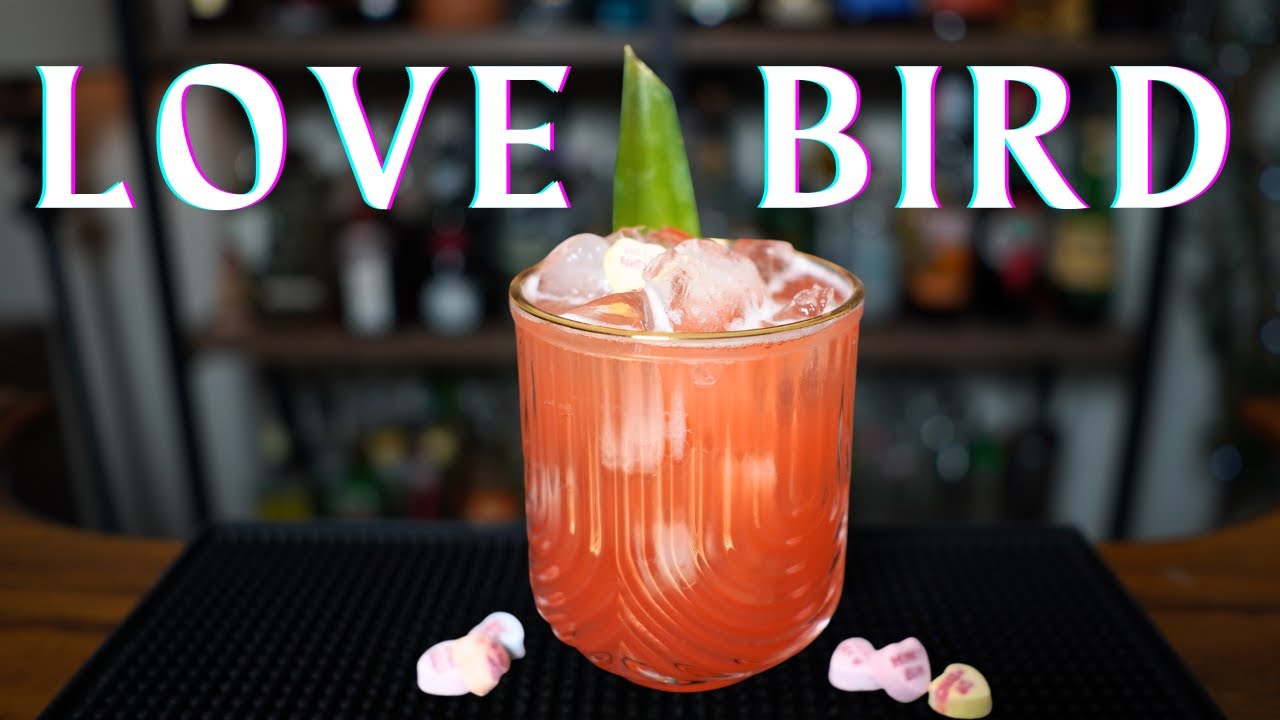 LOVE BIRD ★ A Jungle Bird Riff Valentine's Day Cocktail