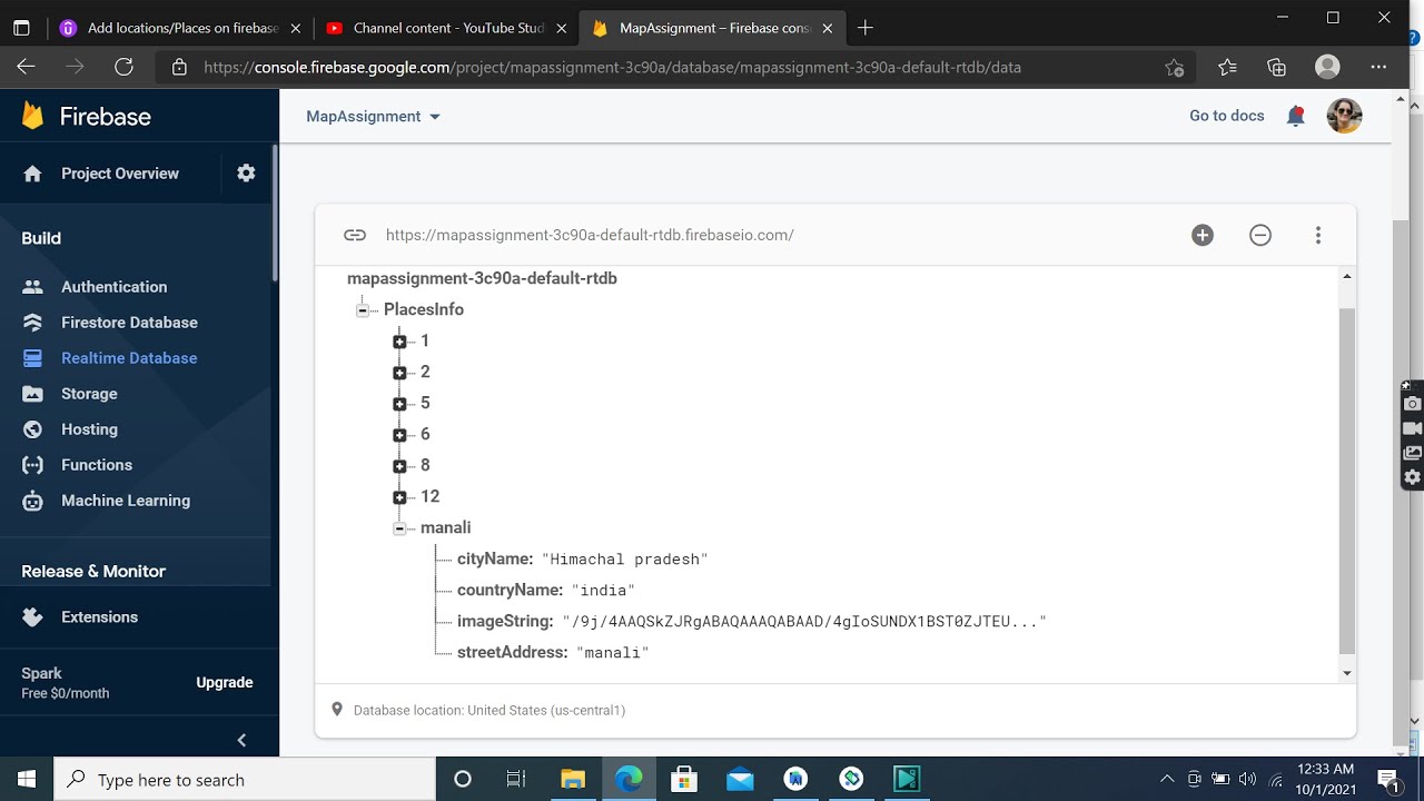 Part4#  connect firebase to App || Show Places on Google map from Firebase