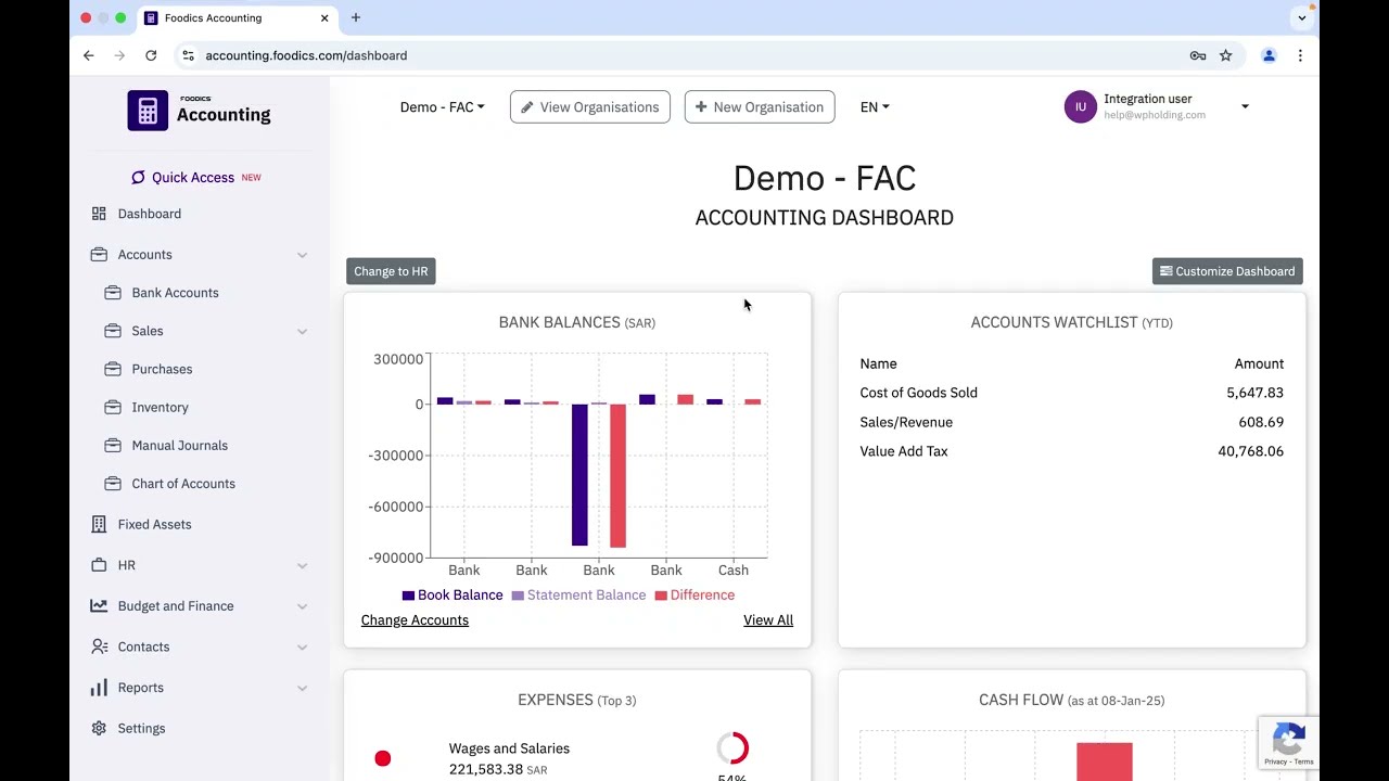 Prypayment Transactions in Foodics Accounting