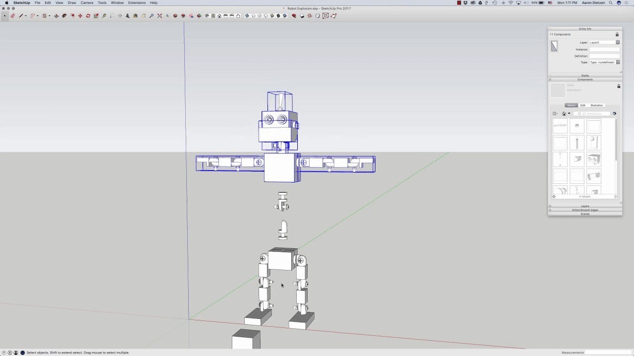 SketchUp Skill Builder: Exploded Model
