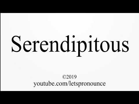 How to Pronounce Serendipitous