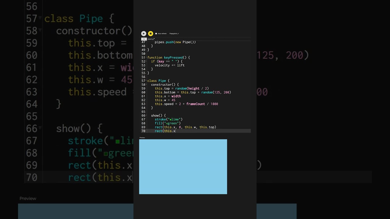 Coding Tutorial: Flappy Bird (Part 5) #p5js #javascript #coding