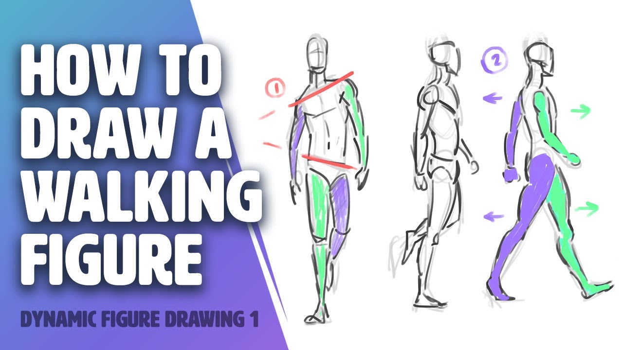 How to Draw a Walking Figure (Dynamic Figure Drawing #1)