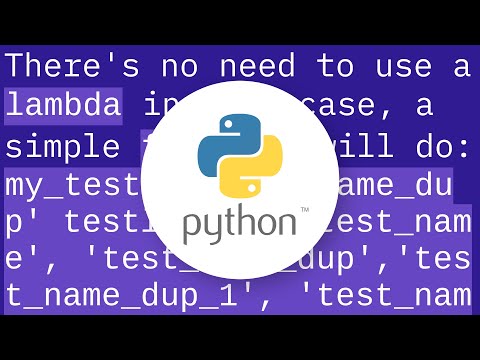 Python Lambda Count/Loop Function