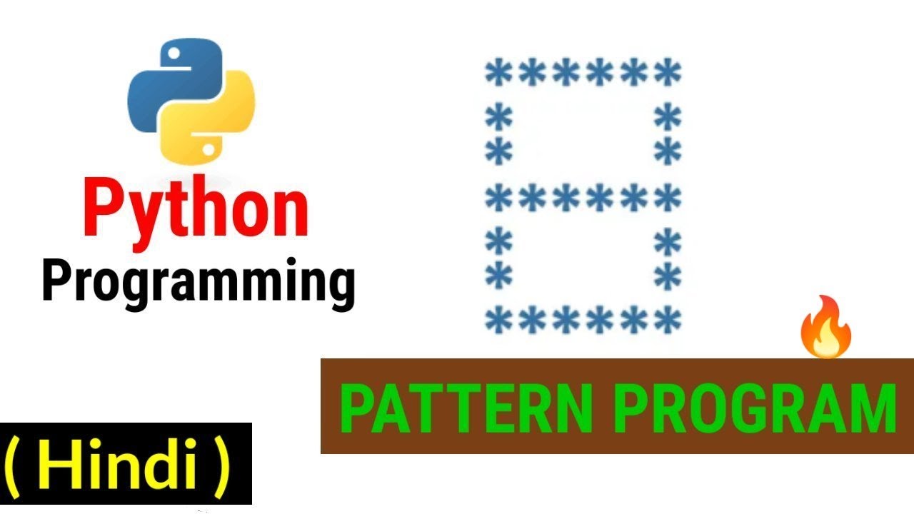 Printing Stars '*' in 8 Shape | Printing Stars in Eight shape in python | python pattern programs