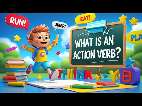 What Is an Action Verb? | 50 Action Verb Examples for Kids & ESL Learners
