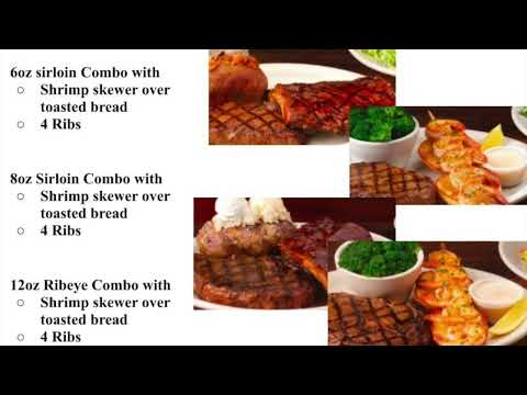 Texas Roadhouse Menu Study Guide