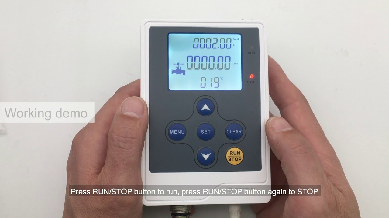 DIGITEN DFC15 FLOW LIQUID CONTROLLER OPERATION VIDEO