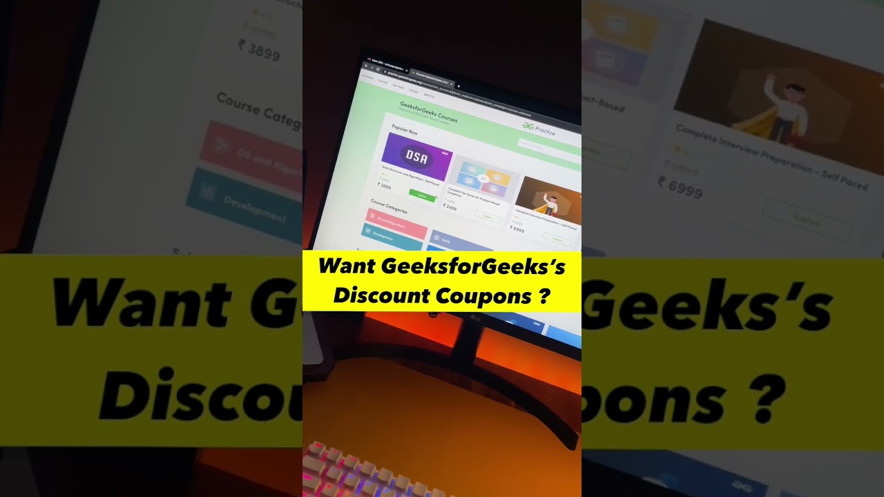 GeeksforGeeks Coupon Code | gfg coupon code