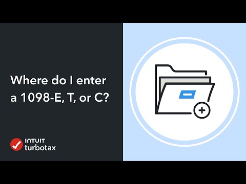 Where do I enter tax forms 1098-E, T, or C in TurboTax Online? - TurboTax Support Video