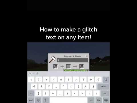 How to make a glitch text on any item in minecaft pe|Gaming Spoof|