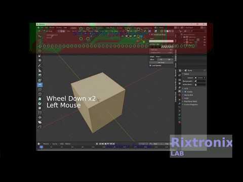 Tutorial for blender 2.8 creating fillet with bevel | Rixtronix LAB
