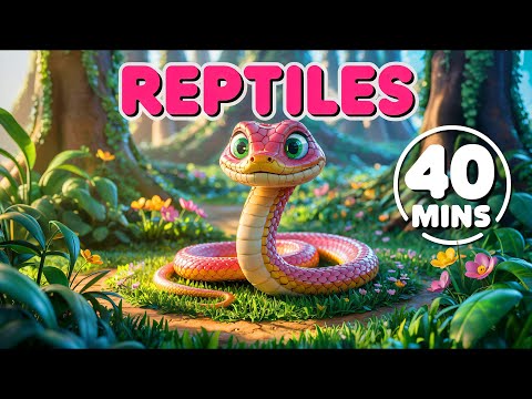 Reptiles | 15 Reptile Names ๐ข๐ฆ | Fun Educational Video