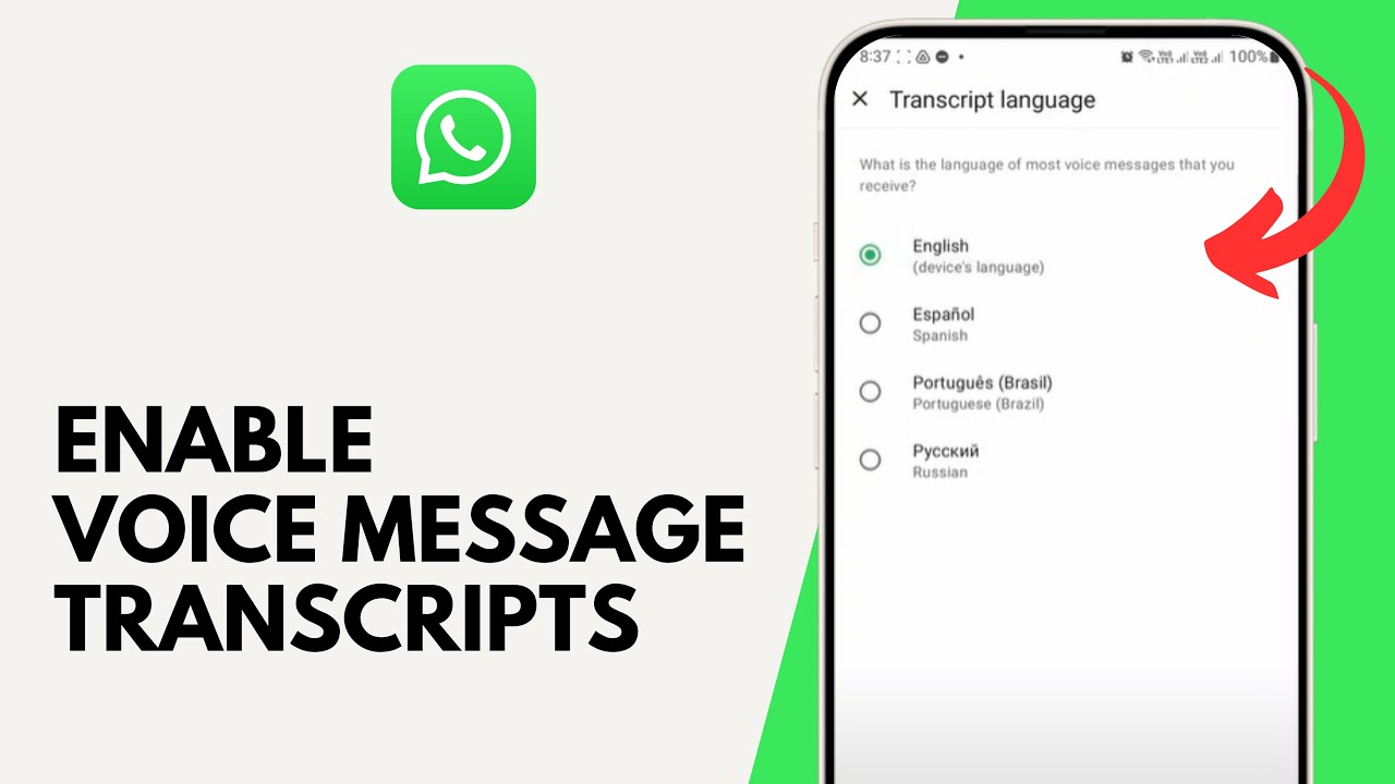 How to Enable Voice Message Transcripts on WhatsApp