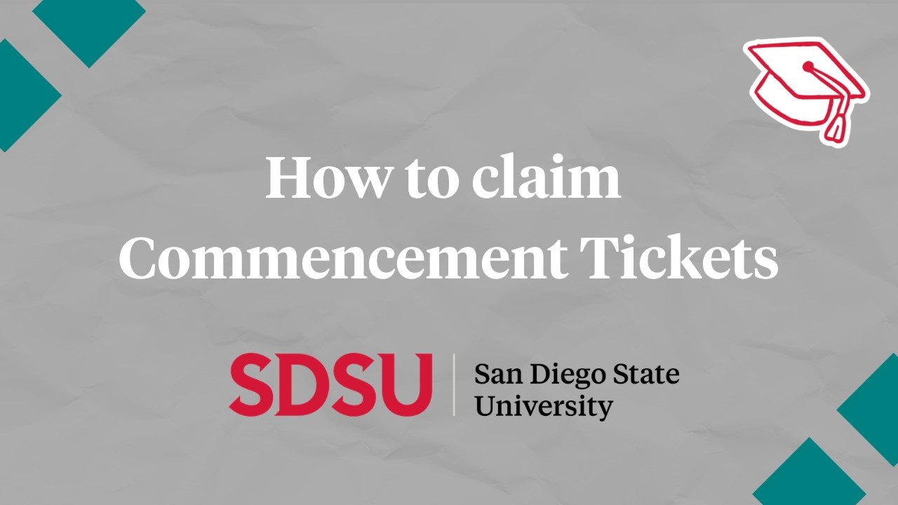 How to Claim Commencement Tickets 2026