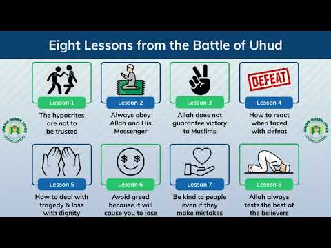 Eight Lessons from Uhud – The Battle of Uhud – Quran for kids