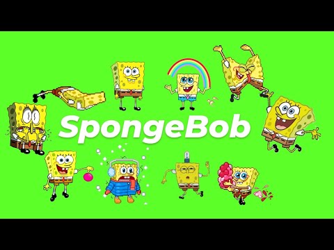 Animated SpongeBob GIF Green Screen Pack (Free Download)