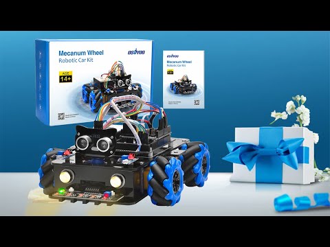 OSOYOO V2.0 Mecanum Wheel Robotic Lesson 5 Imitation Driving with Bluetooth APP