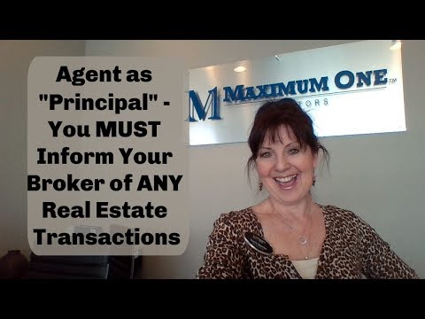 As an Agent You MUST Tell Your Broker About ALL Your Personal Deals ...