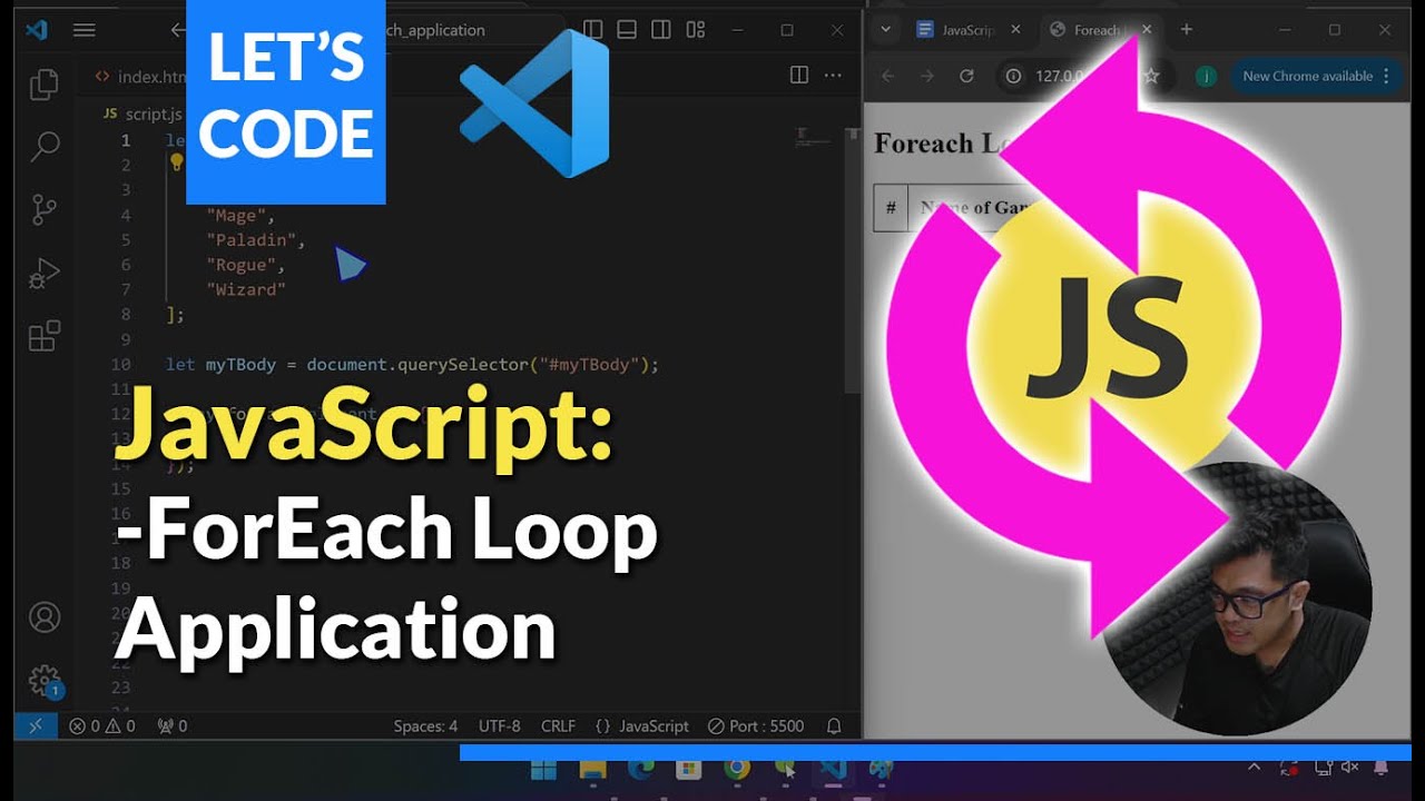 JS Essentials: ForEach Loop Application - Generating HTML Data Based From An Array