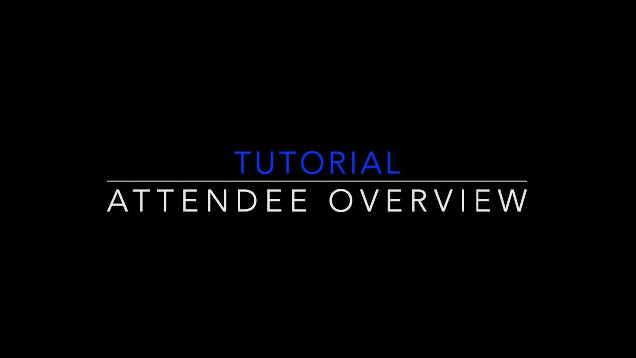 Tutorial: Attendee Overview for AAS 237