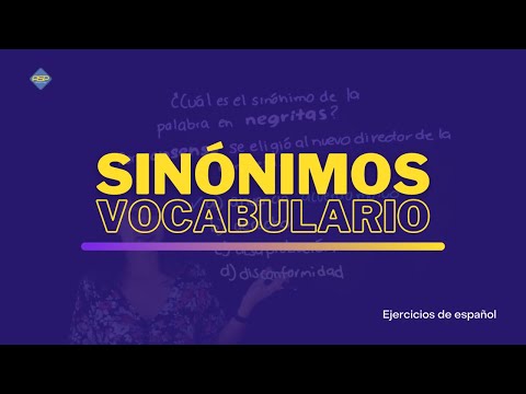 Sinónimos » Ejercicios de Español