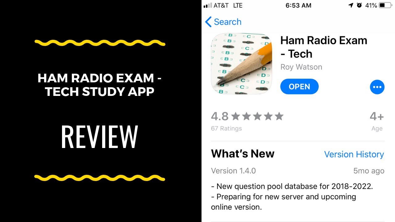 Ham Radio Exam - Tech Study App Review